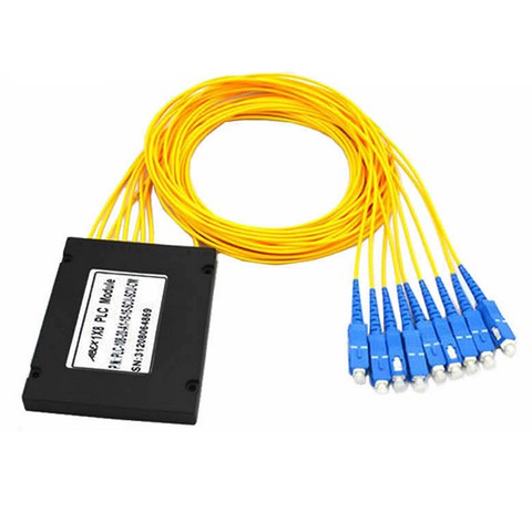 1×8 PLC Fibre Optic Splitter In ABS Box