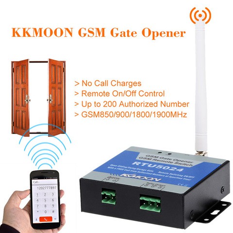 GSM Gate Opener Relay Switch Remote Access Control Wireless Door Opener ...