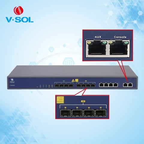V SOL 4 PORT GPON OLT V1600D4 4-PON