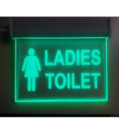 Neon Light SignLight Sign Restroom Arrow Toilet Cafe Bar