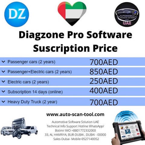 Launch X431 Diagnostic Scanner License Renewal Update Subscription from UAE