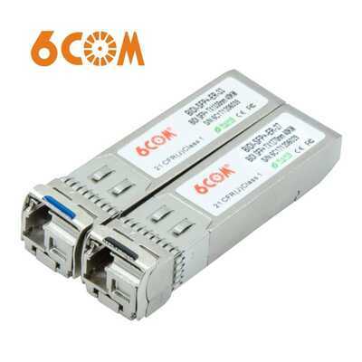 6COM SFP MODULER 1.25G Single Fiber with DDM 1,310nm/1,550nm 20Km