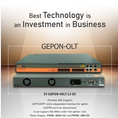 Syrotech Epon OLT 4PORT With 10GUplink