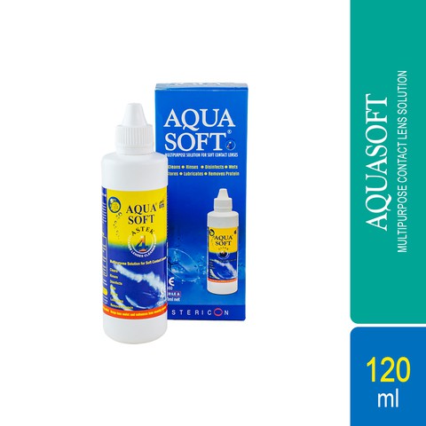 AQUA SOFT Contact Lens Solution 120ML