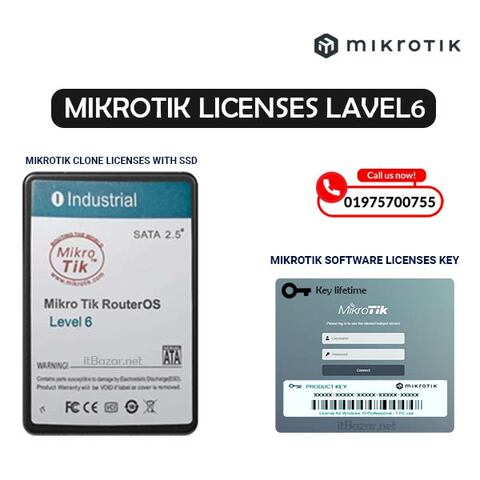 MIKROTIK OS & LICENSES LAVEL6