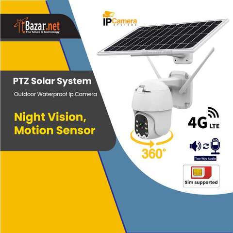 Solar Ip Camera PTZ System Outdoor WiFi Camera Nigh vision