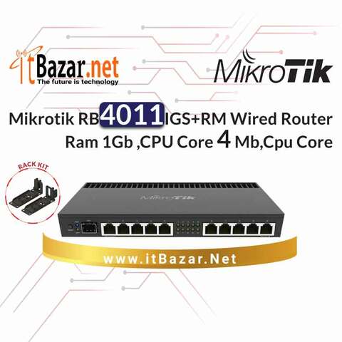 Mikrotik RB4011iGS+RM With 10G Uplink