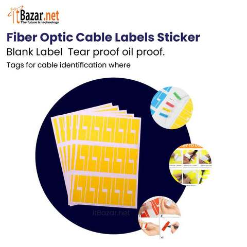 Fiber Optic Cable Labels Sticker