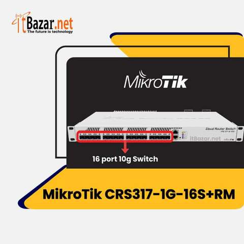 Mikrotik 10G Switch CRS317-1G-16S+RM