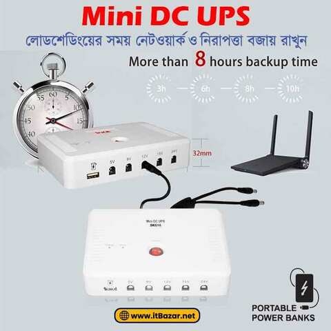 Portable mini ups multi-function portable 5V /9V/ 12V /19V /24V ...