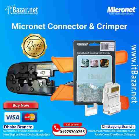 Micronet Connector RJ45 Cat6 Double part