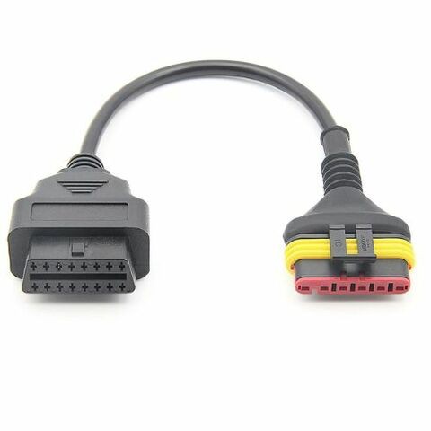 Essential Benelli Motorcycle OBD Adapter: 6 to 16 Pin Cable