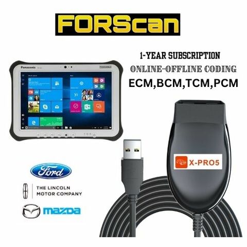 Forscan Ford Mazda OBD2 Programming Software with Tablet - 1-Year ...