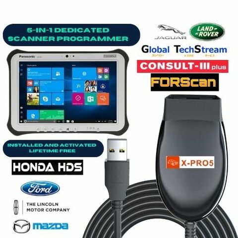 Full Potential with 5-in-1 OBD2 Scanner & Panasonic Tablet Dubai UAE